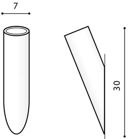 LED nástěnné svítidlo Torch bílé