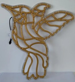 Easy Fix 2D LED světelná holubice, teplá bílá, 77 × 81,5 × 3 cm, 3D tisk Eco, IP44 závěsná