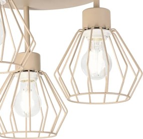 Přisazený lustr AUDREY 3xE27/60W/230V béžová