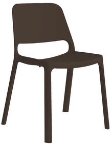 Plastová židle Duke Hnědá
