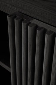 Černá předsíňová sestava v dekoru jasanu 110x120x40 cm Sion – Jotex