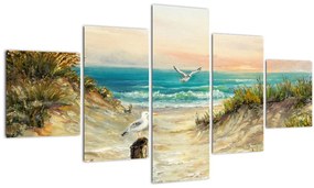 Obraz - Písečná pláž (125x70 cm)