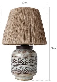 Stolní lampa RAMZES 1xE27/40W/230V hnědá
