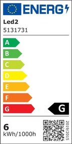 Stropní LED svítidlo LED2 ROLO bílé IP65 6W 3000K 5131731