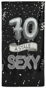 Osuška Stále sexy – černá (věk: 70)