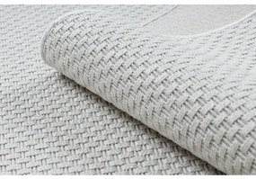 Dywany Luszczow Kusový koberec, běhoun TIMO 6272 SISAL venkovní bílý Rozměr koberce: 80 x 300 cm