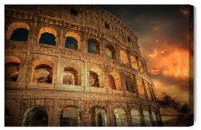 Obraz Římské Koloseum V Noci Nedostatek Nedostatek Plátno Canvas 120x80
