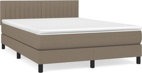 Box spring postel s matrací taupe 140x200 cm textil 3140221