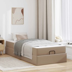 Rám postele s matrací Jiný 2 ks Žlutohnědá PVC 3399408