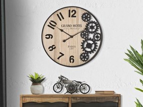 Nástěnné hodiny Grand 60 cm hnědé/černé