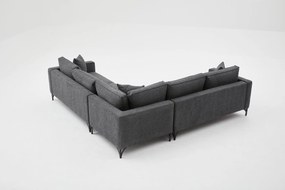 Hanah Home Rohová pohovka BERLIN antracitová 258 cm