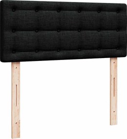 Box spring postel s matrací černá 120x200 cm textil 3287439