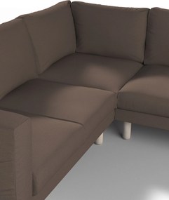 Potah na pohovku IKEA Norsborg rohová 4-místná barva hnědá látka pletený vzor