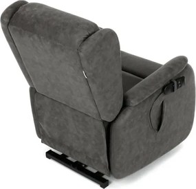 Polohovací křeslo černé, elektrické TV-L8902 BK3