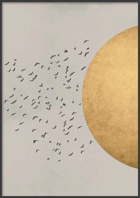 DecoKing - Nástěnný plakát - Birds Silhouette