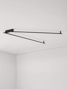 Matně černé hliníkové LED stmívatelné stropní svítidlo 4x309 cm Briana – Nova Luce