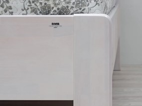 BMB Sofi Lux XL postel - buk Moření: Bílá, Provedení: oblé, Rozměr: 180 x 200 cm