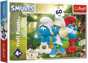 Trefl Puzzle Šmoulové - Začarovaný les 33x22cm 60 dílků