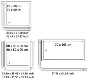 WENKO 23565100 - Tyč 2x2 cm černá