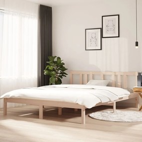 Rám postele masivní dřevo 150 x 200 cm King Size,  814889 HangarStore.cz