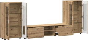 Sestava TV skříněk FLORIN 3 ks Artisanový dub Kompozitní dřevo 3397943