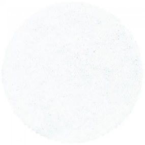 Vopi | Kusový koberec Sydney shaggy 3000 white - Kruh průměr 120 cm