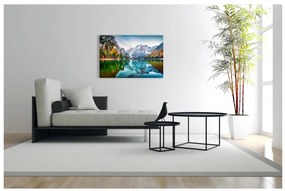 Obraz jezero v horách Velikost (šířka x výška): 120x80 cm