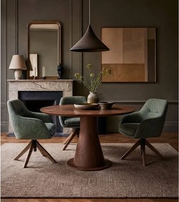 Zelená čalouněná jídelní křesla v sadě 2 ks Avola – Unique Furniture
