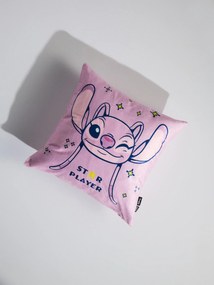 Sinsay - Povlak na polštář Lilo & Stitch - pastelová růžová