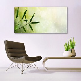 akrylový obraz Listy Déšť 120x60 cm