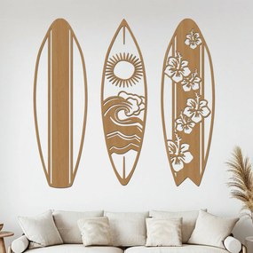 dřevo života Dřevěný obraz SURF ALOHA Zvolte barvu dekoru: Buk, Rozměry šxv (cm): 85x80
