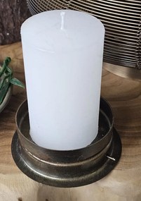 Bronzový antik kovový svícen vánoční stromek Tree - Ø 25*35 cm