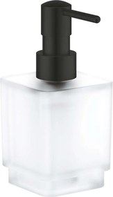 Grohe Selection Cube - Dávkovač tekutého mýdla, mléčné sklo, matná černá 408052430