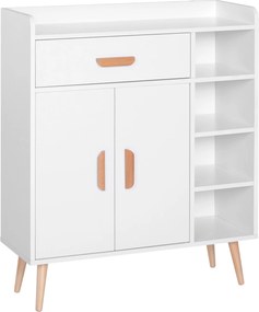 HOMCOM Konzolový stůl s úložným prostorem - Víceúčelový nábytek do jídelny, obýváku, koupelny a chodby 80x29,5x96 cm | Aosom