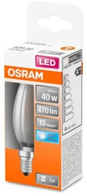 OSRAM Classic B LED žárovka E14 4W 6500K matná