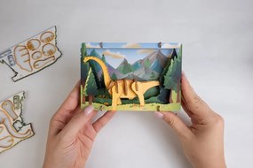 EscapeWelt 3D dřevěné puzzle Brontosaurus