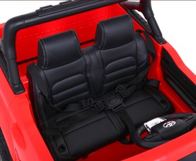 Ramiz Elektrické auto Toyota Hilux pro děti červené + pohon 4x4 + dálkové ovládání