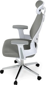Ergonomická kancelářská židle EMILIE - šedá síťovina