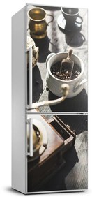 Wallmuralia Samolepící nálepka na ledničku Mlýnek káva 60x180 cm