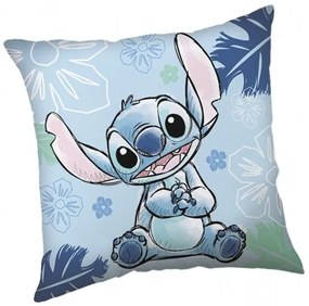 Jerry Fabrics Polštářek Lilo a Stitch Blue 40x40 cm