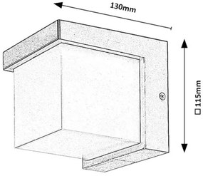 Rabalux 77095 - LED Venkovní nástěnné svítidlo ANDELLE LED/10W/230V IP54 černá