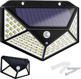 Verk Group Solární lampa 100 led se soumrakovým senzorem pohybu