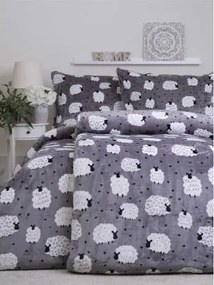 MK Lůžkoviny Mikroplyšové povlečení Exclusive - Ovečky 140 × 200 cm, 70 x 90 cm