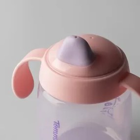Tommee Tippee Tréninkový hrneček se savičkou 240 ml 6m+ růžová