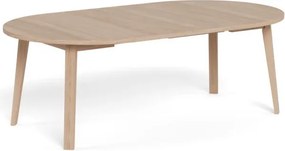 ACTONA Kulatý jídelní stůl A-LINE světle hnědý 120/220x75 cm