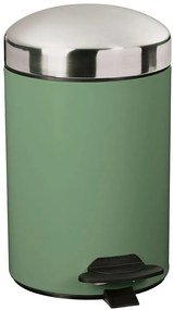 Rossignol SAS Pedálový odpadkový koš Rossignol Bonny 91012, 3 L, zelený RAL 6021