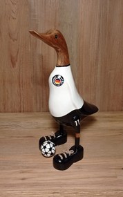 Kachna fotbalista DE - dřevěná kachna