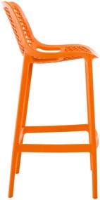Plastová barová židle DS10778434 - Oranžová