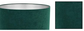 Závěsné svítidlo MEDIOLAN, 1x tmavě zelené/chromové textilní stínítko