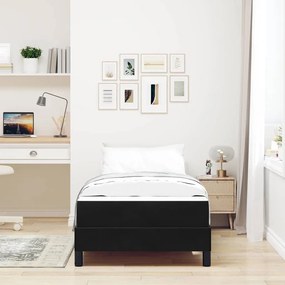 Postel s boxspringem s matrací Černá 80 x 200 cm textil 3398655